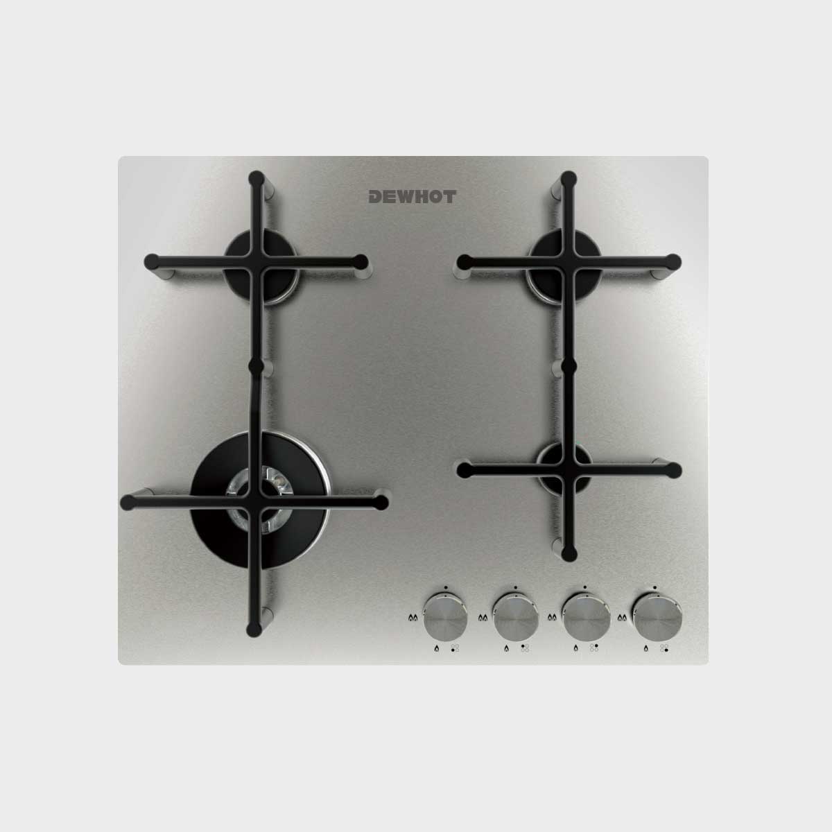 Dewhot 4 Burner Gas Stove Slimline Stainless Steel 60cm – The LpGas Man